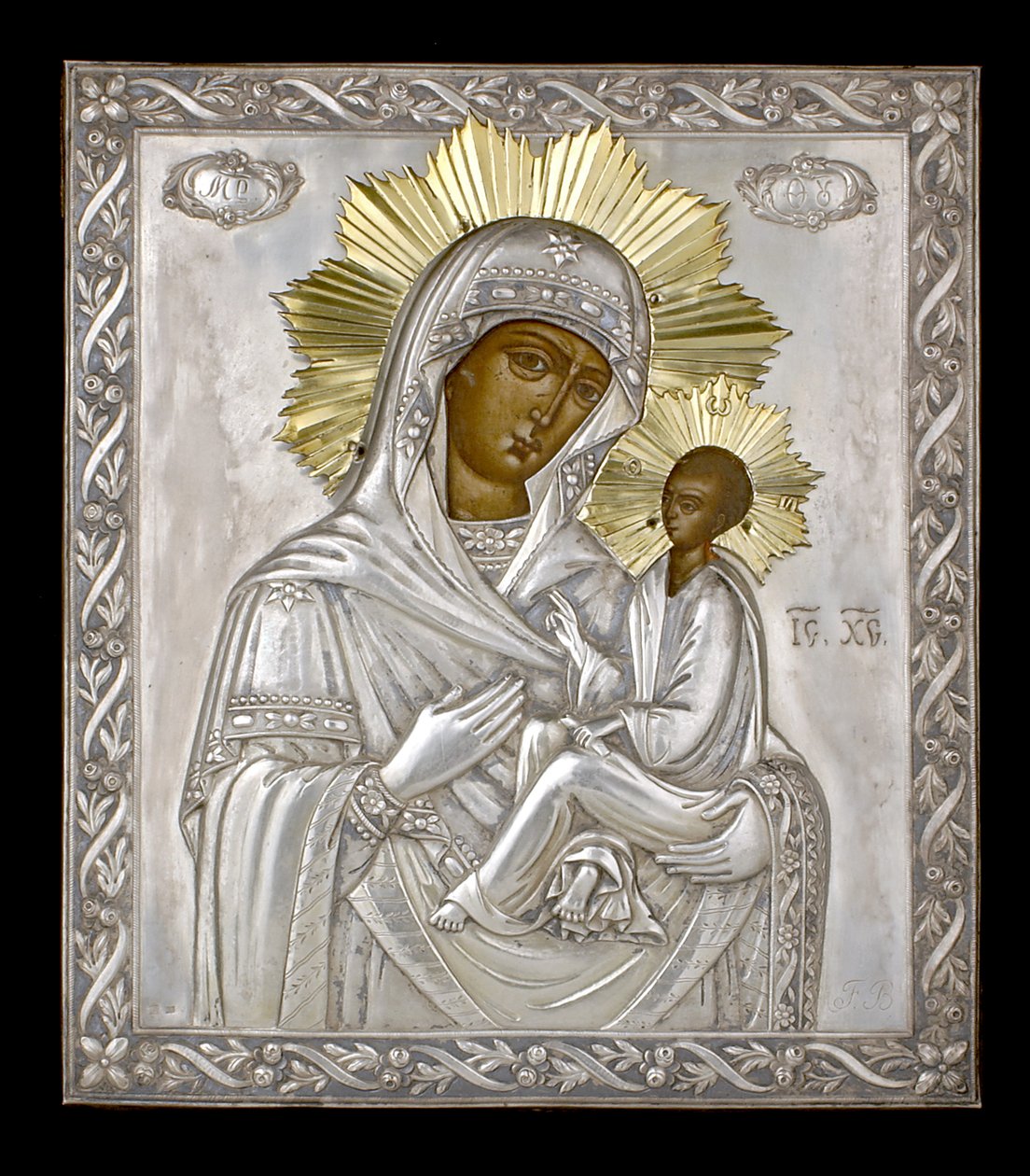 Icon of the Virgin Hodegetria by Russian School